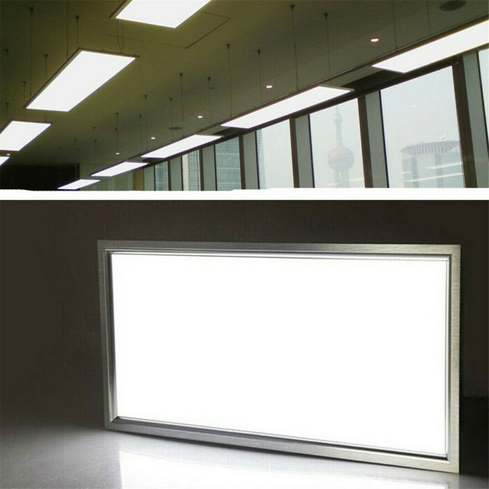 2x4 2x2 Square Rectangle Recessed LED Panel Light 36W 48W 72W Ceiling ...