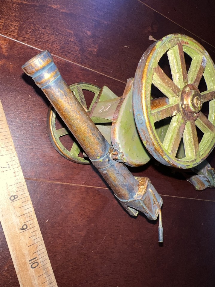 Vintage Metal Canon 10 Inches Long World War 1 Or Ww2 Replica Army ...