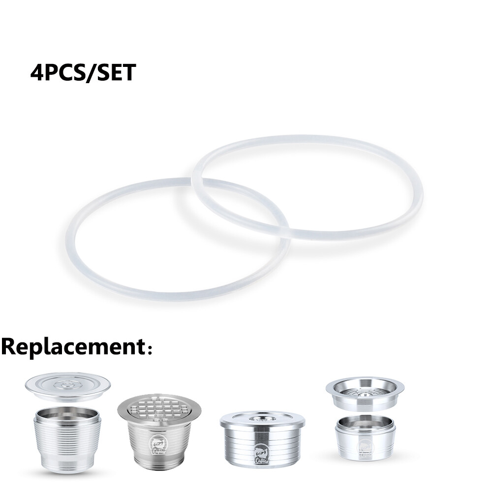 4x Replaced Filter Seal O-rings for Reusable Nespresso K-fee Coffee ...