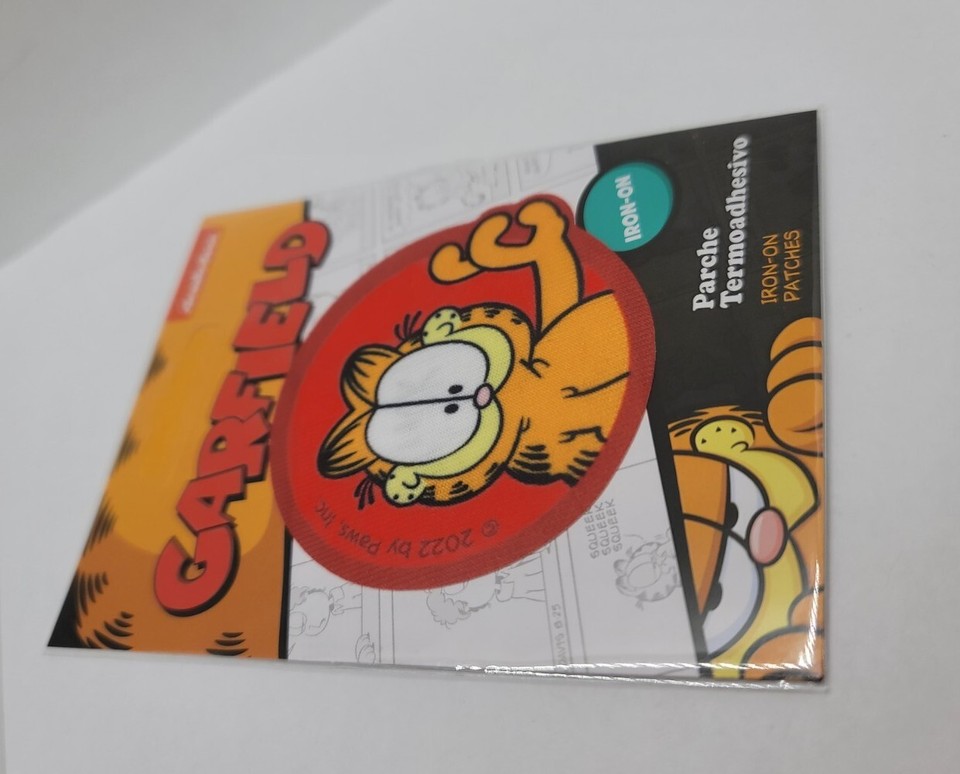 Garfield Comic Nickelodeon Red Circle Garfield Making Ok Sign Patch New ...