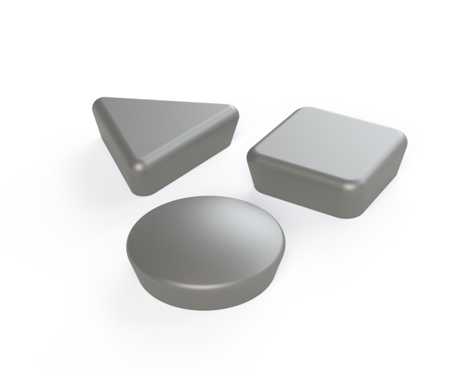 FLASH SALE! 6 Neodymium Glassboard/Whiteboard Magnets (Triangle, Circle ...