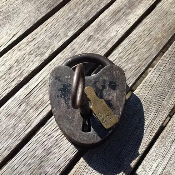 Antique / Vintage Brass Lock and Key Lot Nice Condition LOOK!! | eBay