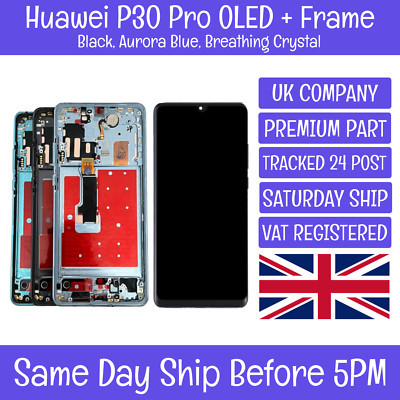 Huawei P30 Pro OLED LCD Screen Display Touch +Frame+Earpiece ...