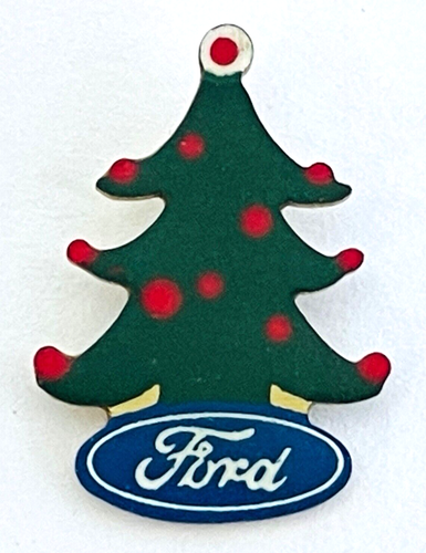 FORD MOTOR COMPANY, CAR, AUTOMOBILE 🎄 CHRISTMAS TREE PIN, BADGE (a ...