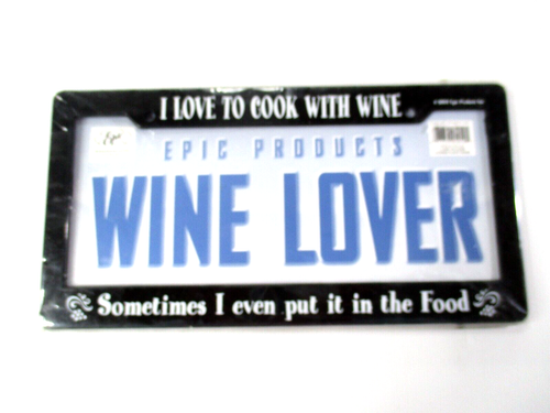 Epic Products Novelty Number Plate Wine Lover I Love To Cook License ...
