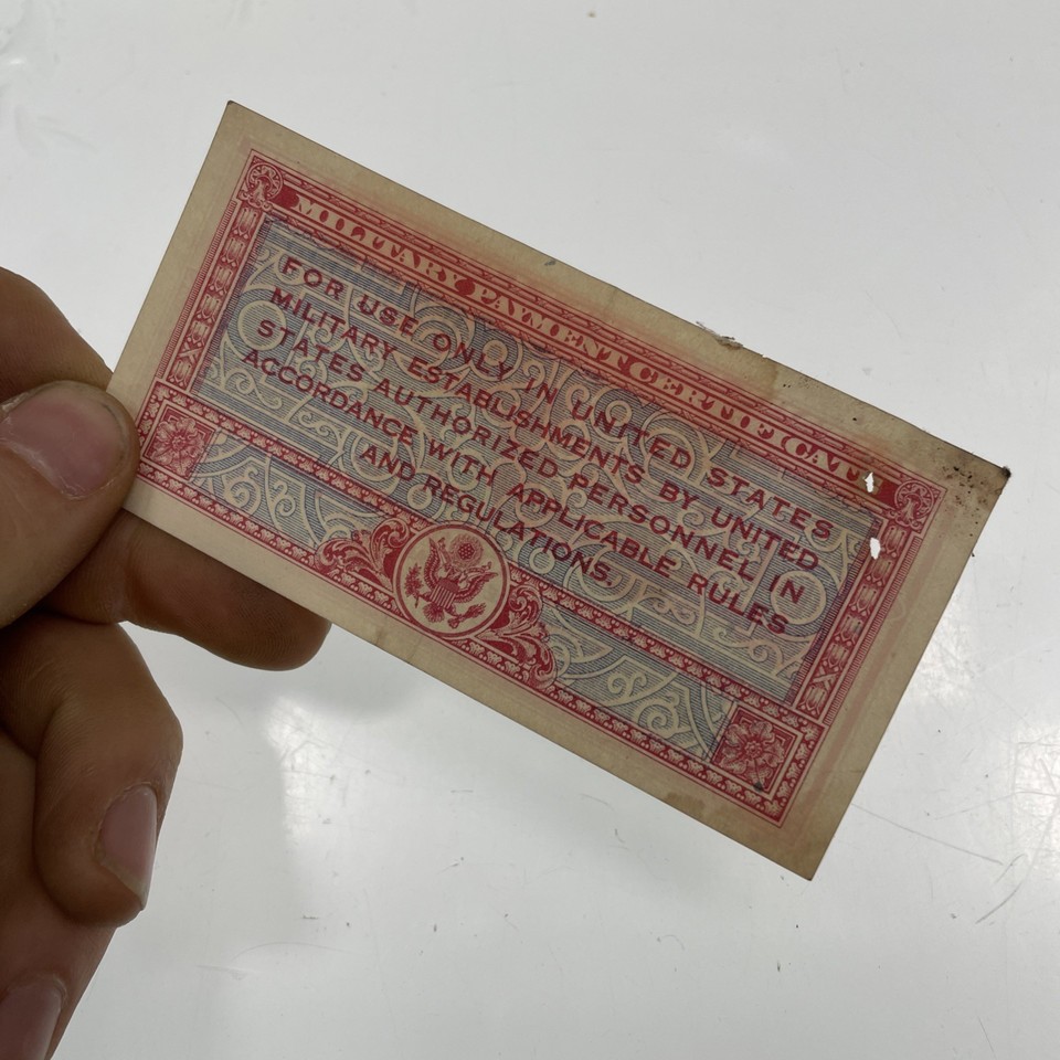 ORIGINAL Currency Paper Bank Note WW2 Military Cents 10 Payment ...