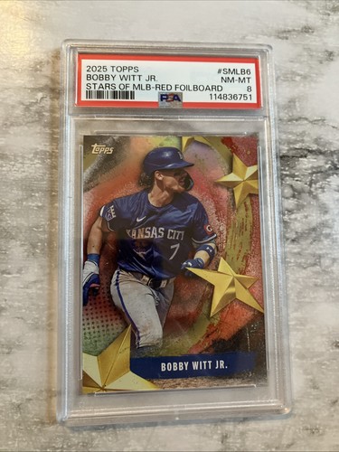 2025 Topps Bobby Witt Jr SMLB-6 Stars of the MLB Red /5 PSA 8 Royals | eBay