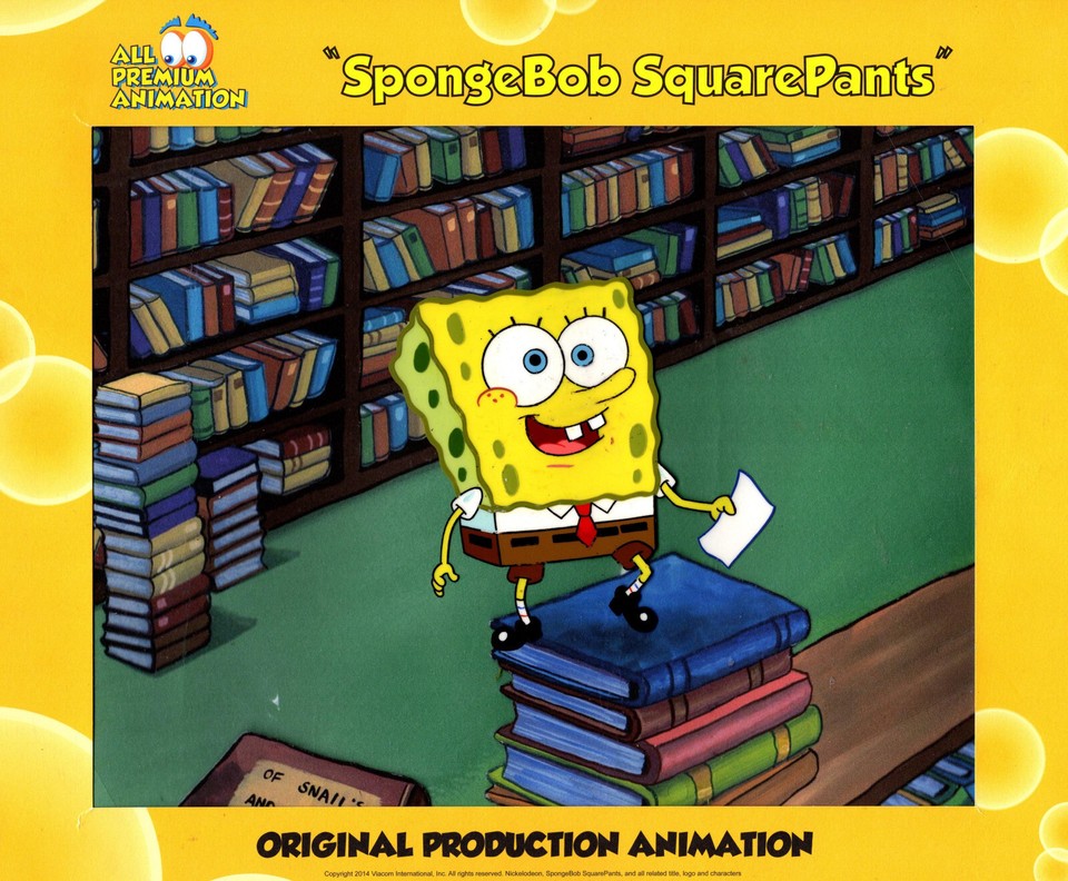 FABULOUS ! SPONGEBOB Production cel from "PAPER" #10684 | eBay
