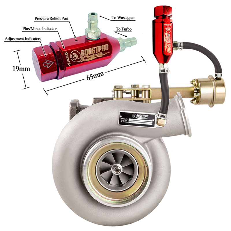 BoostPRO RED Boost Tee Manual Boost Controller Kit Smart Turbo Control ...