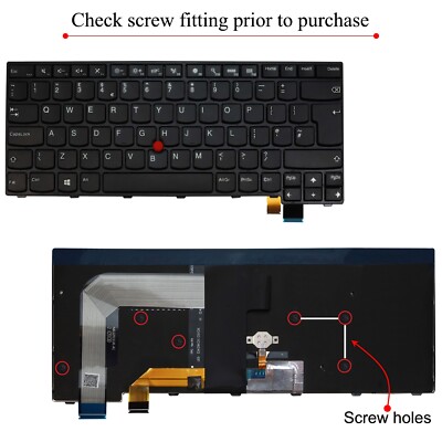 New Replacement For Lenovo ThinkPad T470s Backlit UK Layout Laptop ...