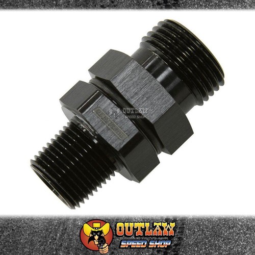 Aeroflow -10 ORB Male to 3/8" NPT Male Coupler - Black - AF928-10-06BLK ...