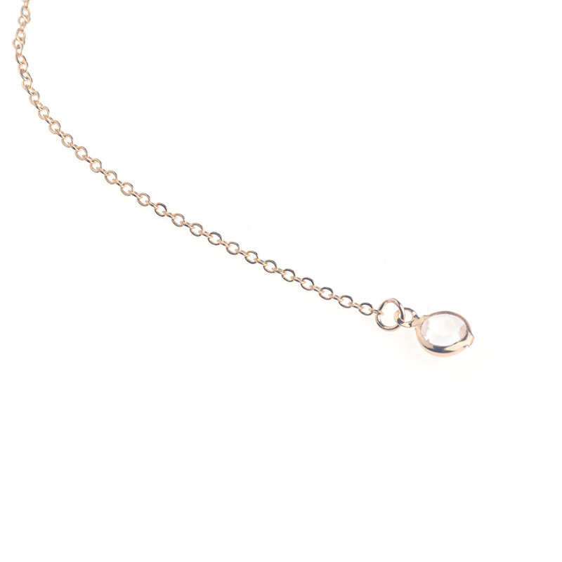 Back Chain Body Necklace Silver Crystal Rhinestone Long Wedding Jewelry ...