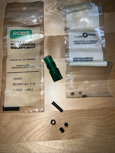 RCBS Reloading Lot, UPM Drop tube Large Uniflow, Decamping Pins, Primer ...
