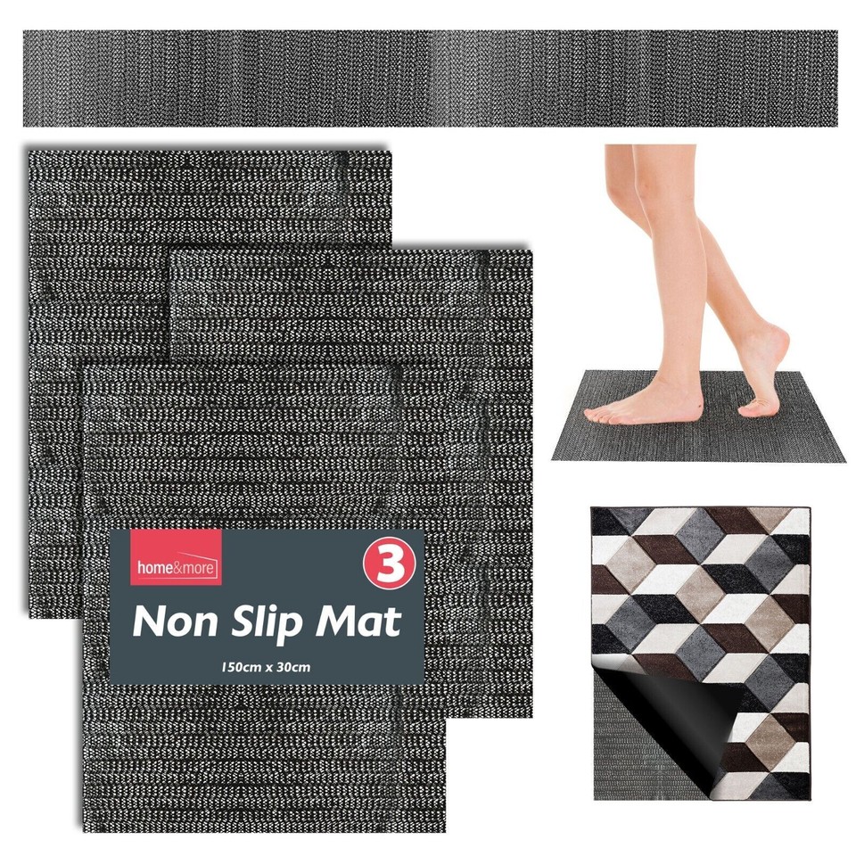 3-5pk Black Anti Slip Mat Roll Grip Matt For Rugs Non Drawer Liner ...