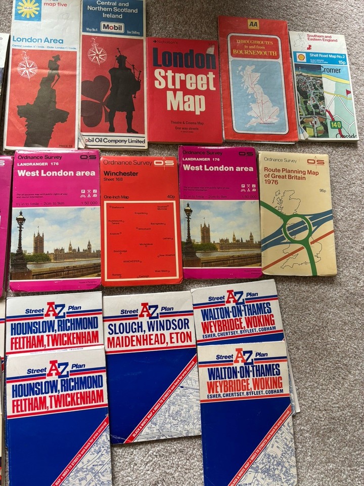 Bundle Of UK Maps A-Z, Ordnance Survey Road Maps And Street Maps | eBay UK