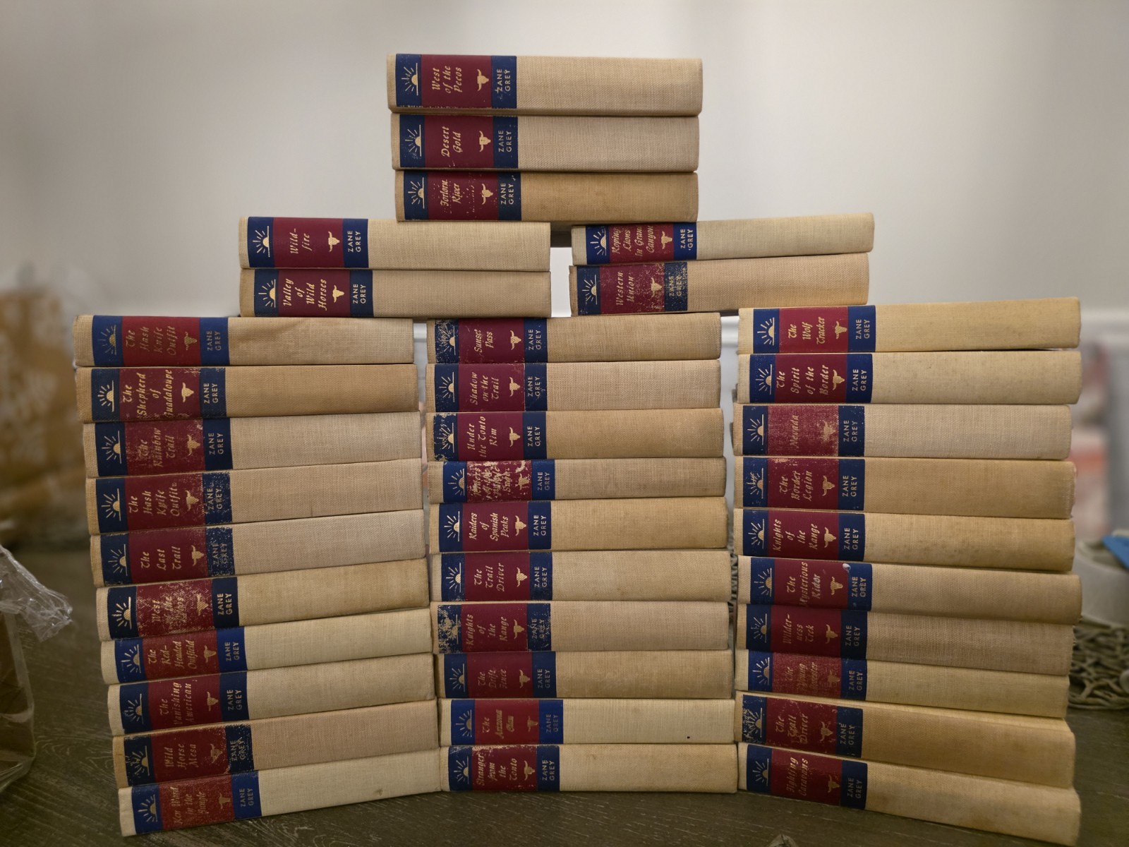 Vintage Zane Grey Western Book Hardcover Novel Set Lot Of 37 | eBay