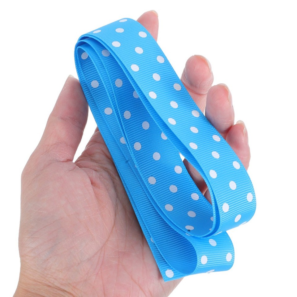 17 -Color Polyester Grosgrain Ribbon Printed Cotton DIY Bow Colored Dot ...