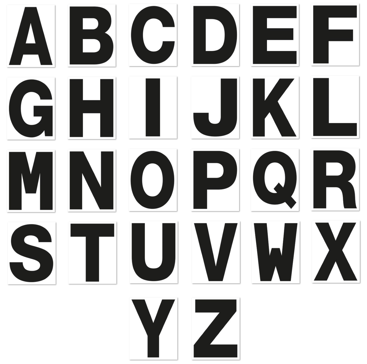 Capital Letters Alphabet