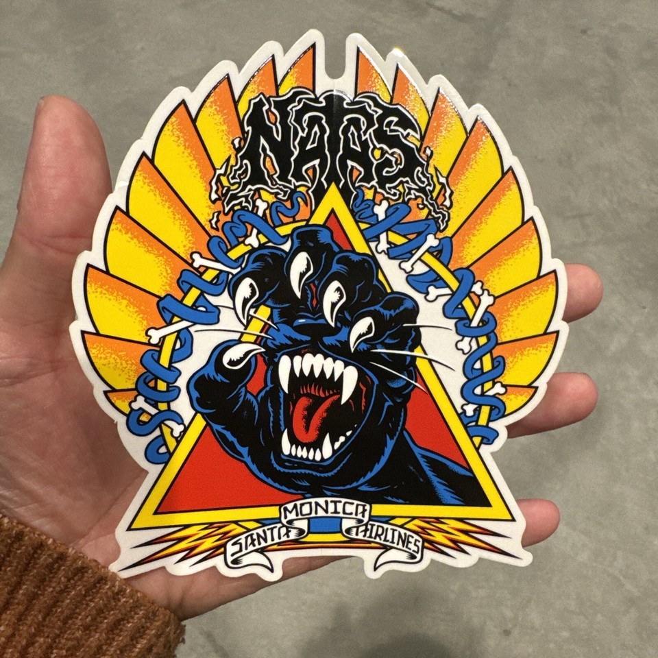 6" Santa Cruz SMA Natas Kaupas Screaming Panther Skateboard Sticker ...