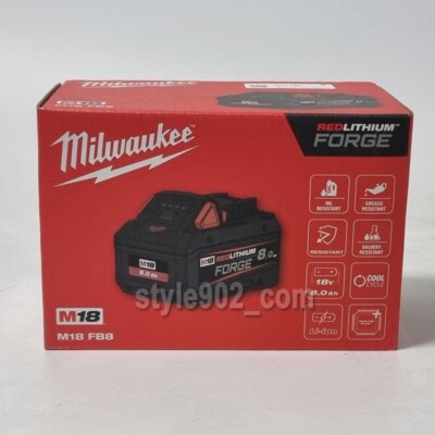 Original Milwaukee M18 FORGE 8.0Ah M18 FB8 Battery - FedEX | eBay