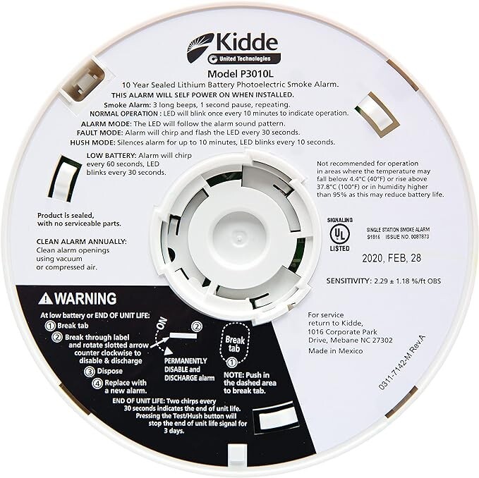 NEW IN BOX- Kidde Smoke Detector with Photoelectric Sensor P3010L | eBay