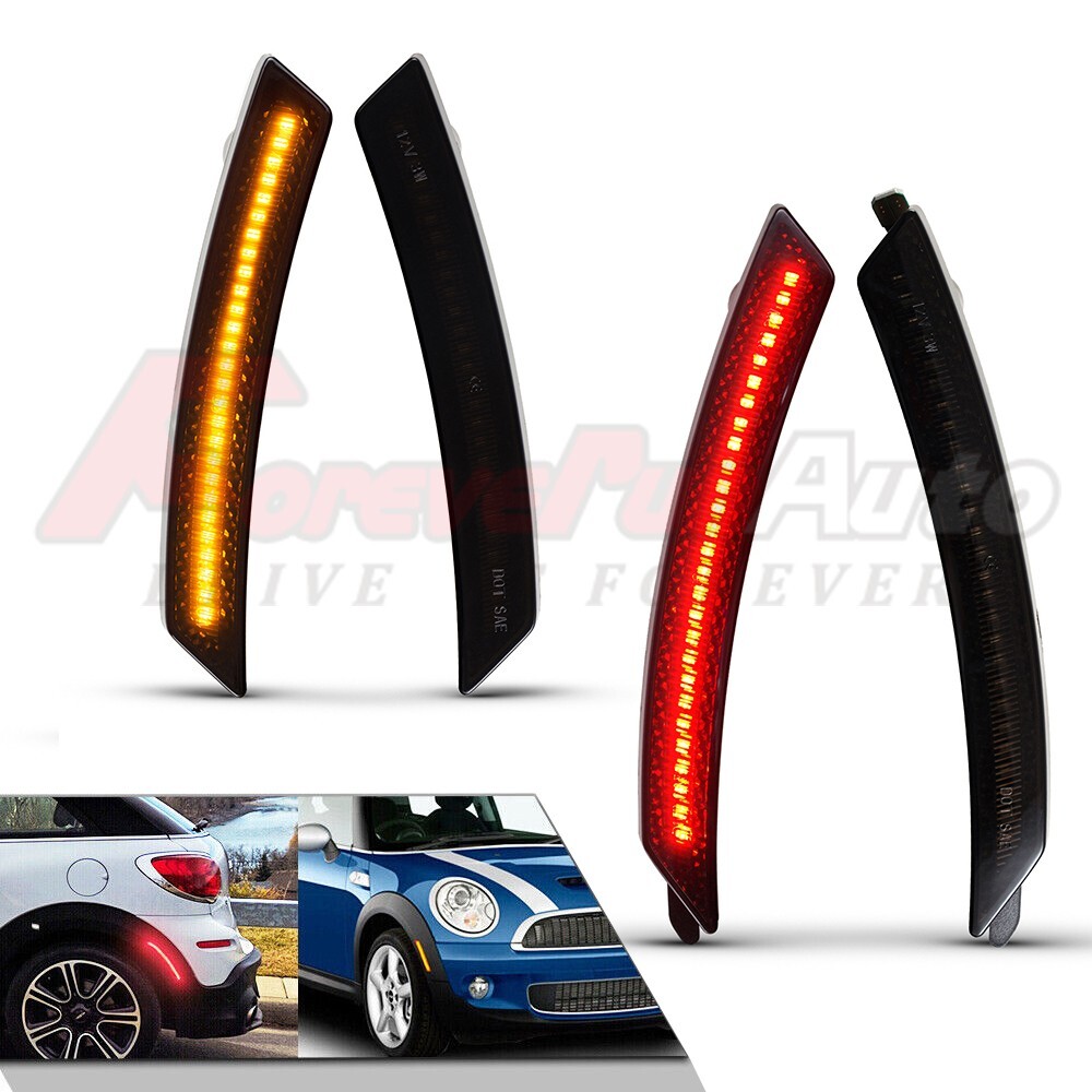 4x LED Side Marker Lights For 02-08 Mini Cooper R50 R53 R52 Front Amber ...