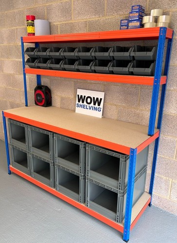LARGE 1800mm Workstation workbench storage garage workshop racking UK ...