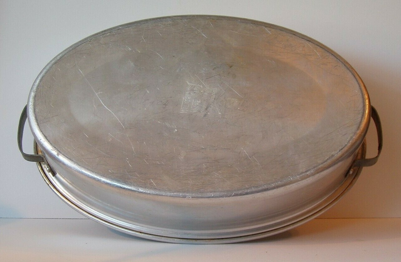 Vintage Walker Ware Kitchenware Roasting Pan with Lid and Lift-out ...