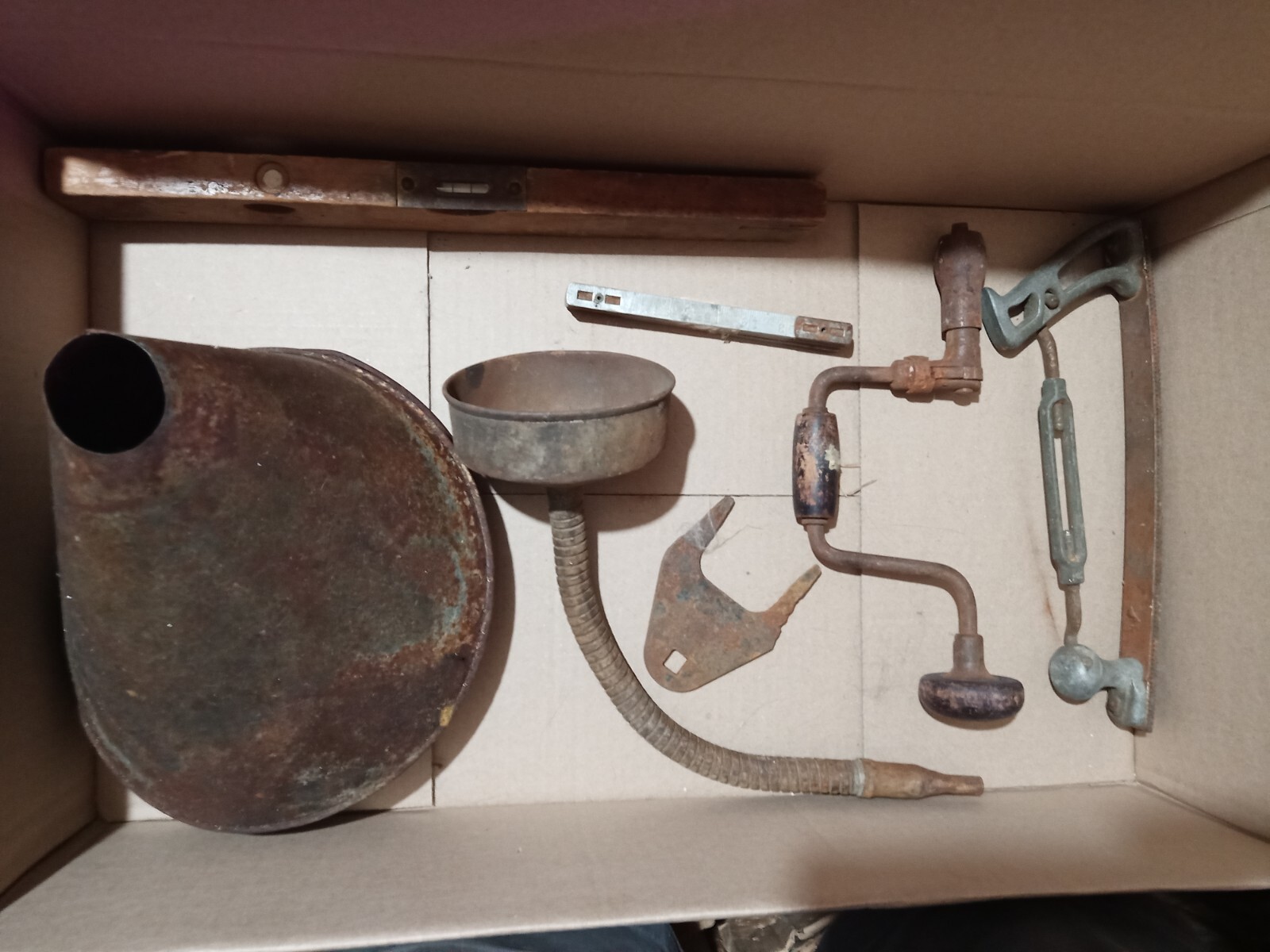 Lot Of Vintage Tools Tori's/Sable Lager Wrench,Rule, Level,Drill,Rasp ...