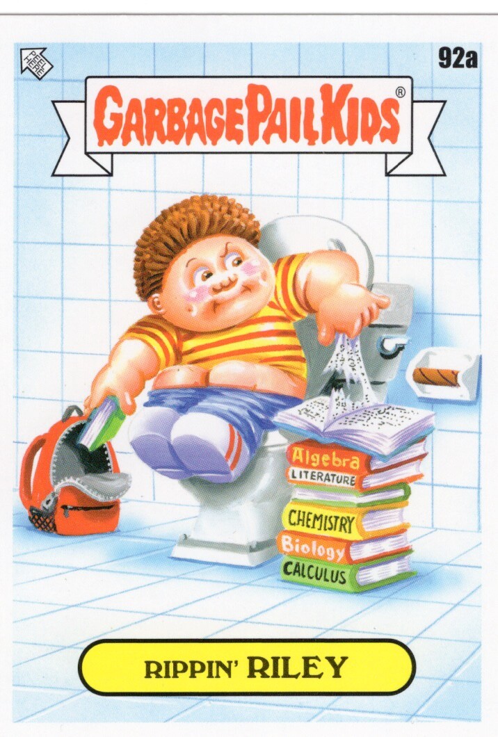 2022 GARBAGE PAIL KIDS GPK BOOK WORMS BASE RIPPIN' RILEY 92a PACK FRESH ...