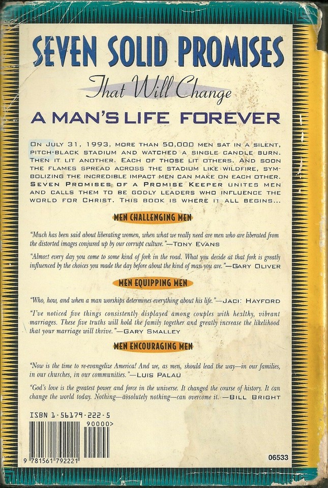 Seven Promises of a Promise Keeper (1994) 9781561792221| eBay