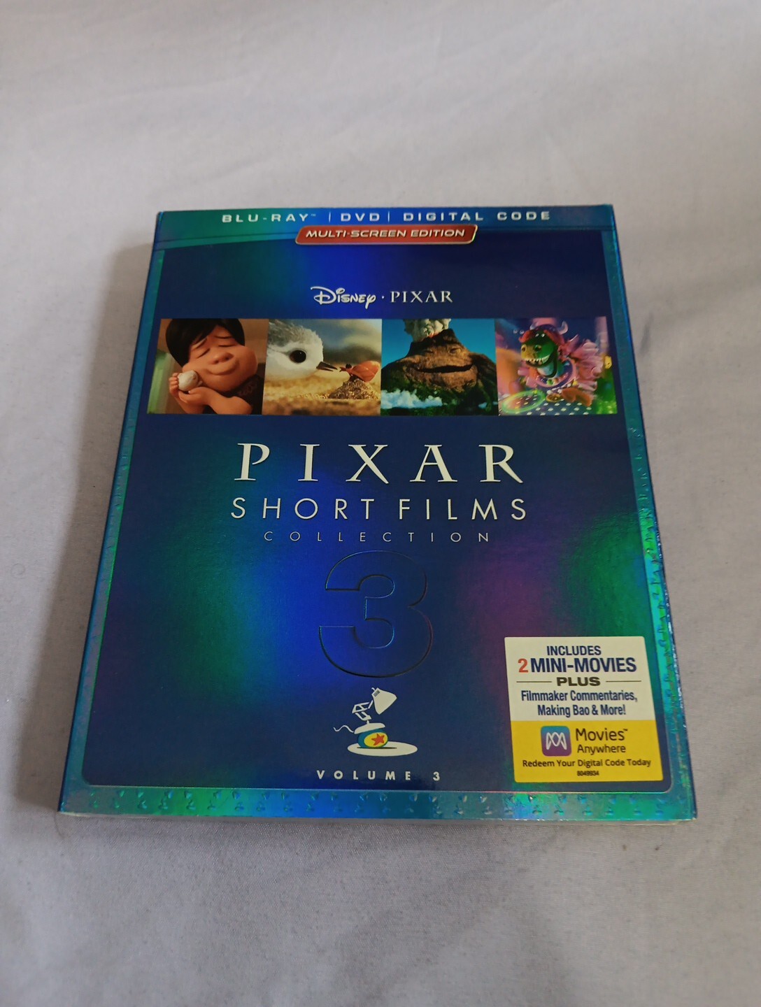 PIXAR SHORT FILMS COLLECTION Vol. 3 Blu Ray DVD and Digital with Slip ...