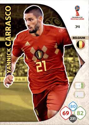 Panini WM Russia 2018 - Nr. 34 - Yannick Carrasco - Team Mate | eBay