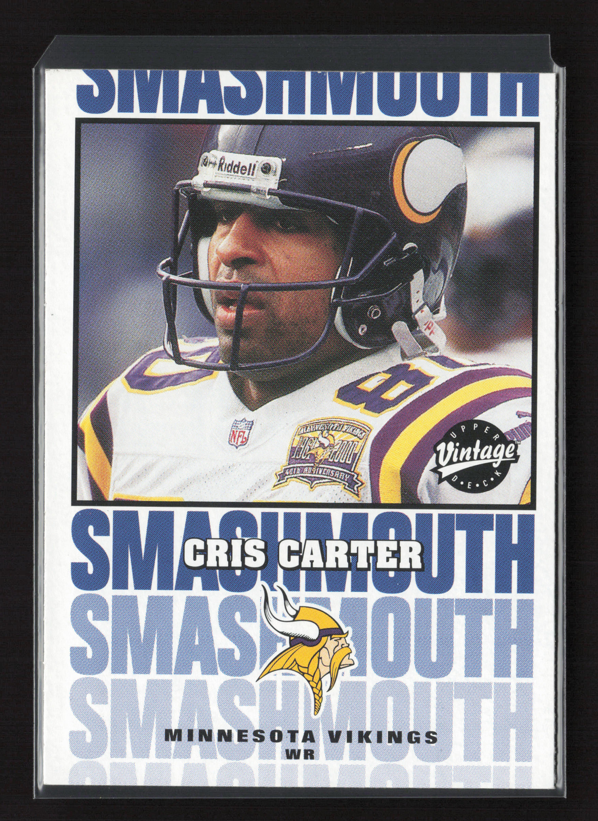2001 Upper Deck Vintage Smashmouth #S15 Cris Carter Minnesota Vikings ...