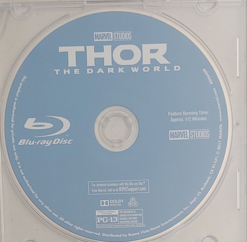 Thor: The Dark World (Blu-ray disc only, 2013) marvel 786936841077| eBay