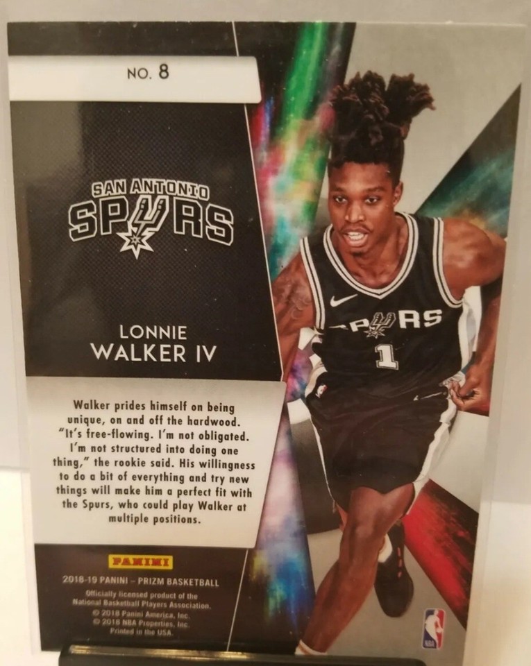 2018-19 Panini Prizm Freshman Phenoms Silver Lonnie Walker IV #8 Rookie ...