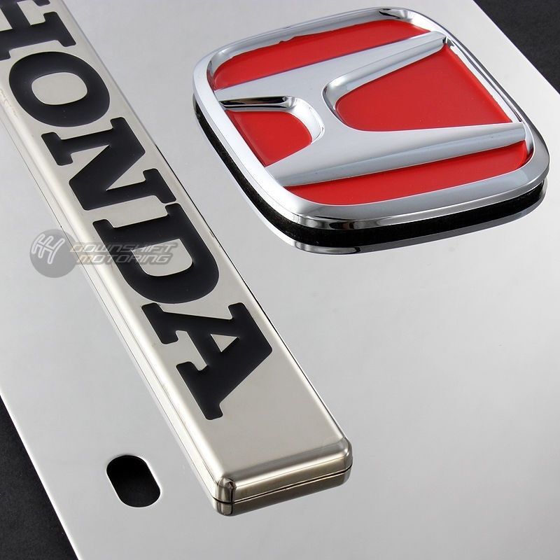 3D HONDA S2000 Stainless Steel License Plate Frame w/ Caps - 2PCS Front ...