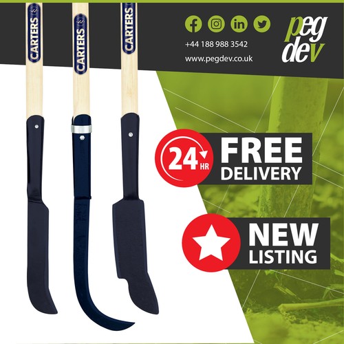 RING & BOLT, SINGLE EDGED OR DOUBLE EDGED SLASHER - with Hickory Shaft ...