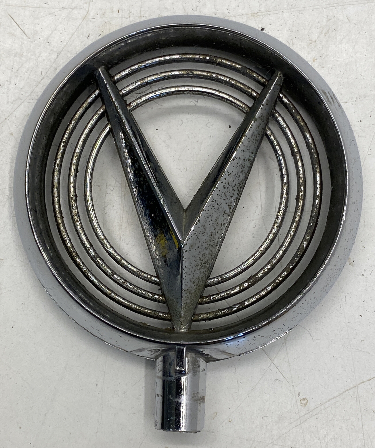 Vintage 1955 Buick Roadmaster Chrome V Hood Ornament Emblem | eBay
