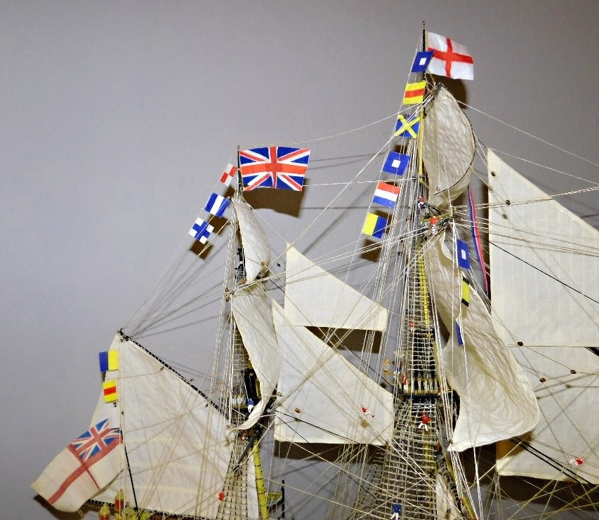 Heller HMS Victory 1:100 - set of flags by Nelson's signals for model ...