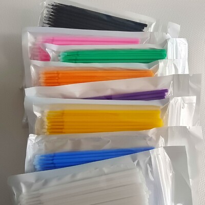 400Pcs Dental Microbrush Disposable Applicators Tips Micro Brush ...