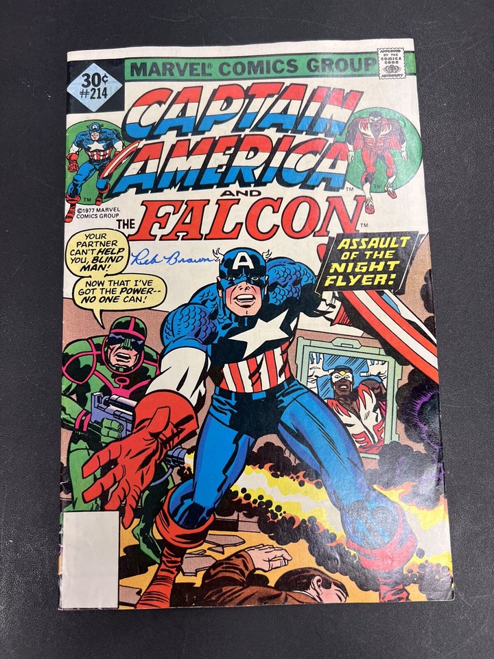 Captain America Signed Reb Brown Comic Book 1970s | eBay