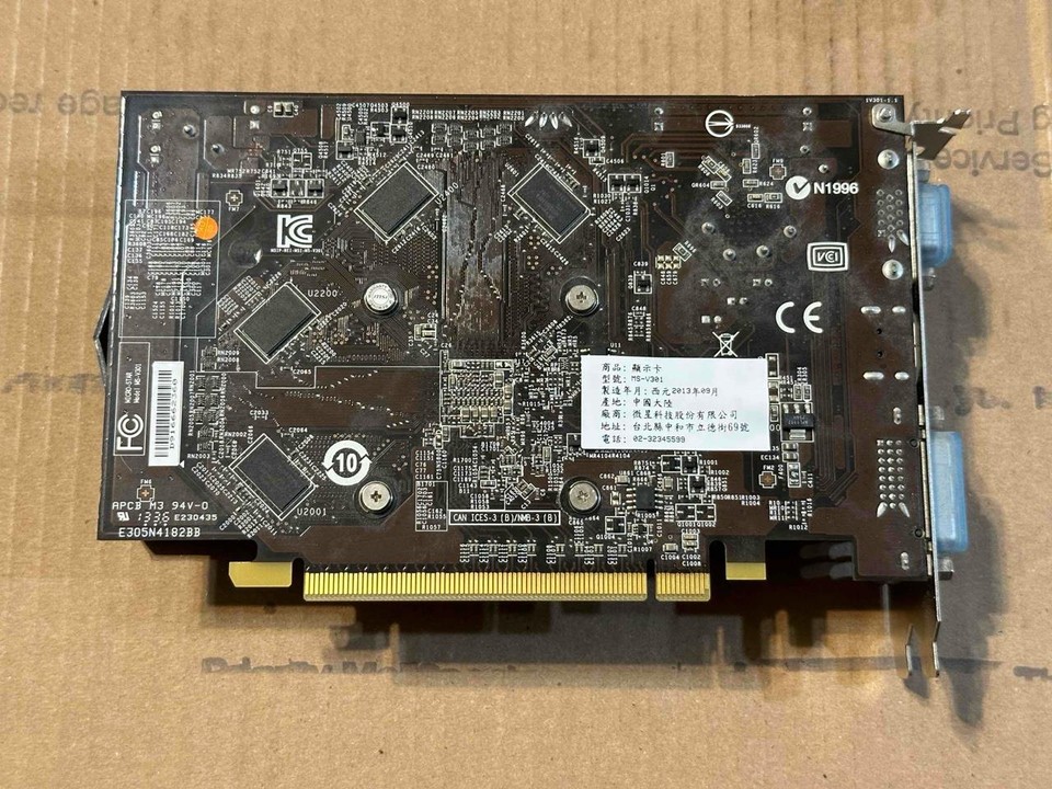 MSI AMD Radeon R7 250 2GD3 OC 2GB DDR3 Desktop Graphics Video Card MS ...