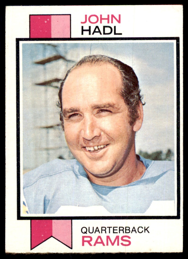 1973 Topps Football Cards John Hadl Los Angeles Rams #215 | eBay