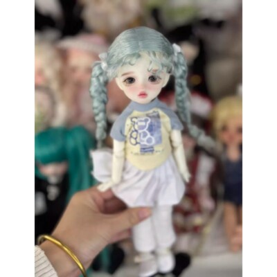 1/6 BJD Doll Girl SD Ball Jointed Doll Face Makeup Blue Twisted Braid ...