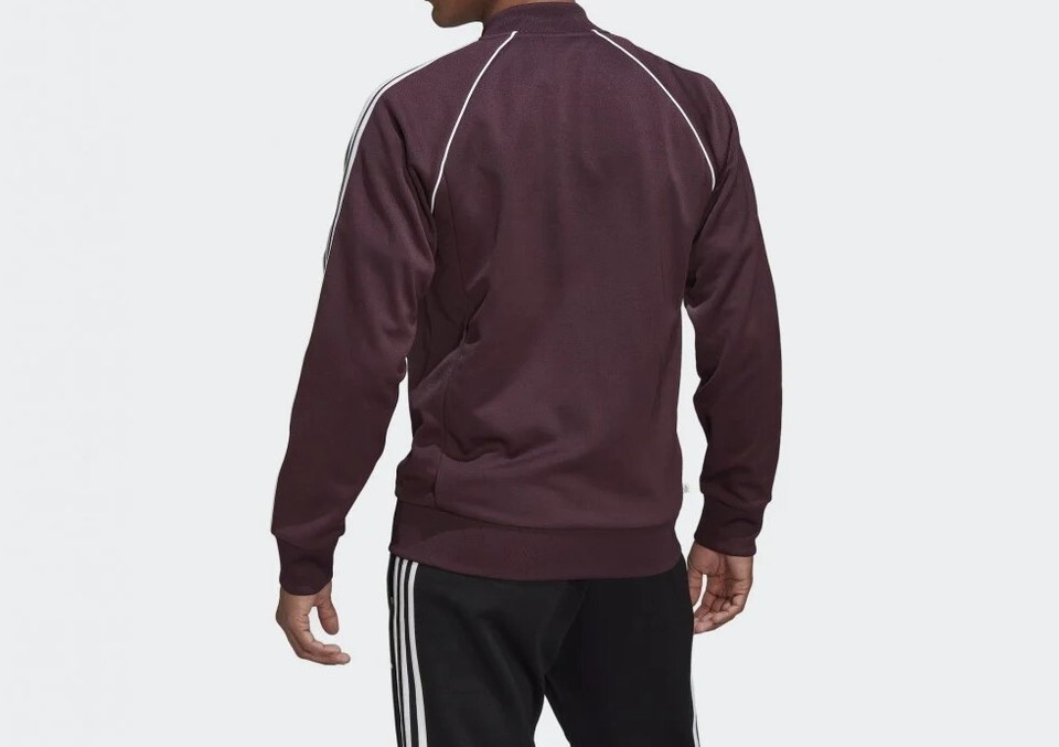 Adidas Originals Classics Superstar Track Jacket Shadow Maroon Men's ...