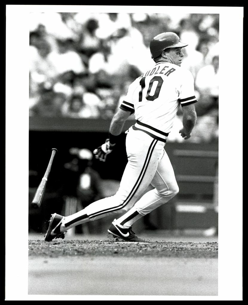 1990 St. Louis Cardinals REX HUDLER Batting Original Photo Type 1 | eBay