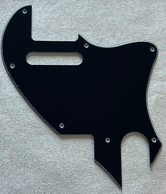 Custom For Tele F Hole Hybrid Convertion Guitar Pickguard 3-Ply Black ...