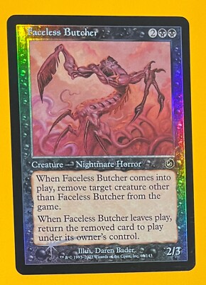 MTG FACELESS BUTCHER (FOIL) Torment (OldManMTG 004-849) | eBay
