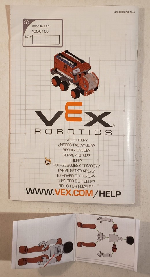 HexBug Vex Robotics Mobile Lab ** Instruction Manual ONLY ** | eBay